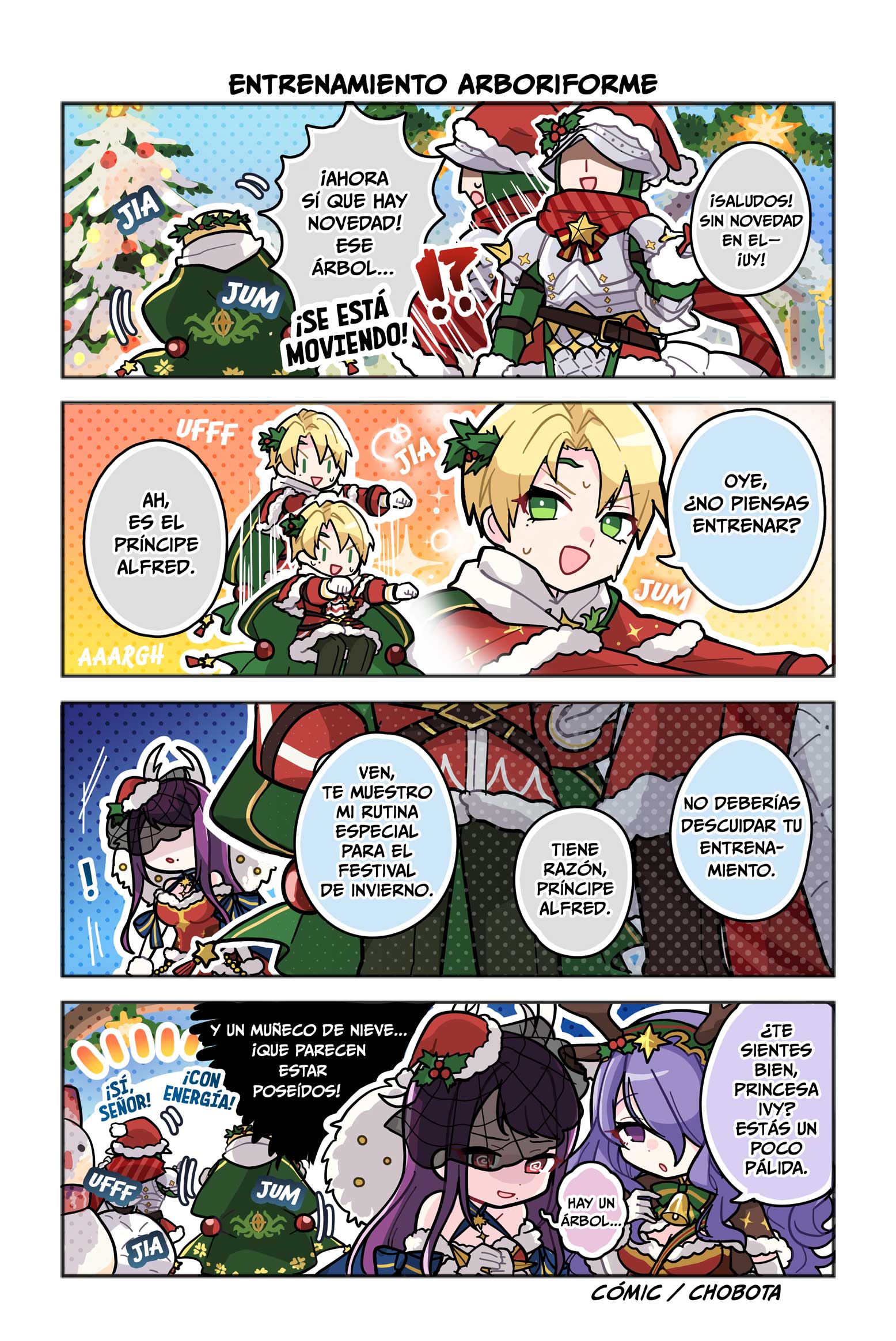 Manga de FE Heroes #419: Entrenamiento arboriforme | Fire Emblem WoD